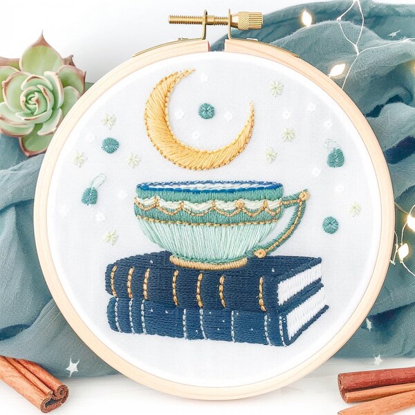 Sunflowers Cart Embroidery Pattern, Floral Cart Hand Embroidery Design ...