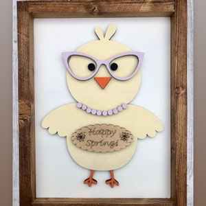 Ghost Halloween Mini Wood Signs, Ghost With Glasses Mini Sign, Cute ...