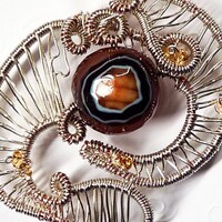 Jewelry Making TUTORIAL Basic Wire Wrapping, Wrapped Cabochon Pendant DIY, Beginner-intermediate ...