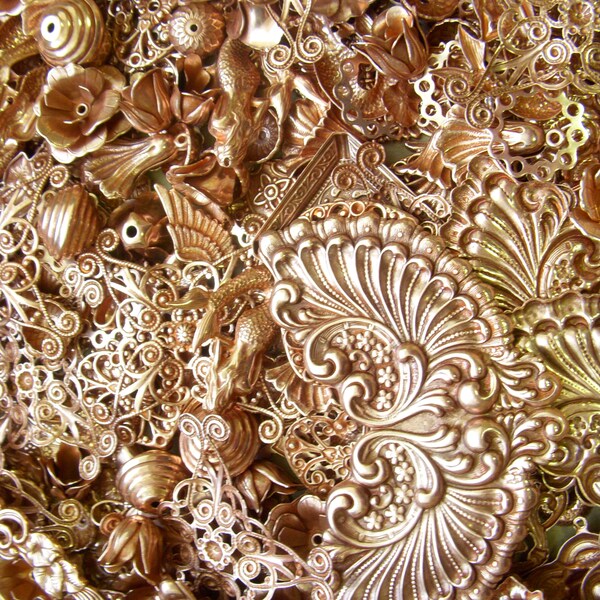 Large Leafy Swag Centerpiece Plaque, Raw Unfinished Brass, Sold by ...