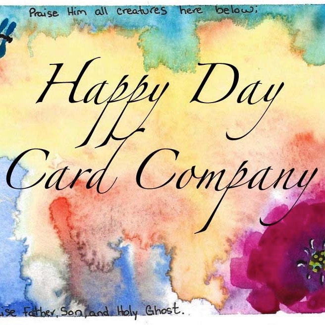 Watercolor Notecards and Leather Journals by HappyDayCardCompany