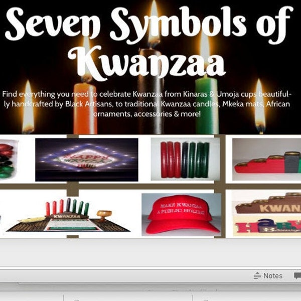 Seven Symbols of Kwanzaa Celebration Gift Basket Set - Etsy