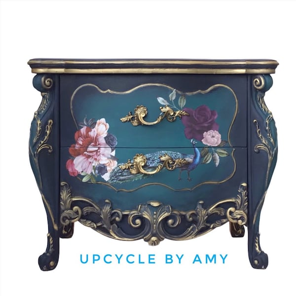 Jewelry Box. Unicorn Moon Keepsake Chest. Small Blue Storage Organizer ...