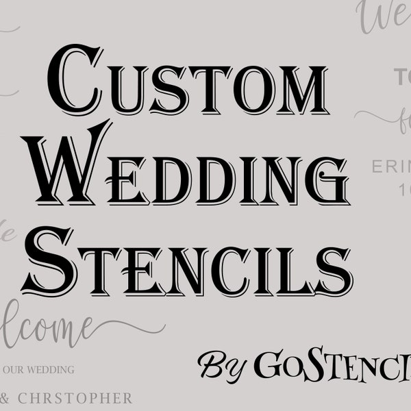 Custom Wedding Stencils - Etsy