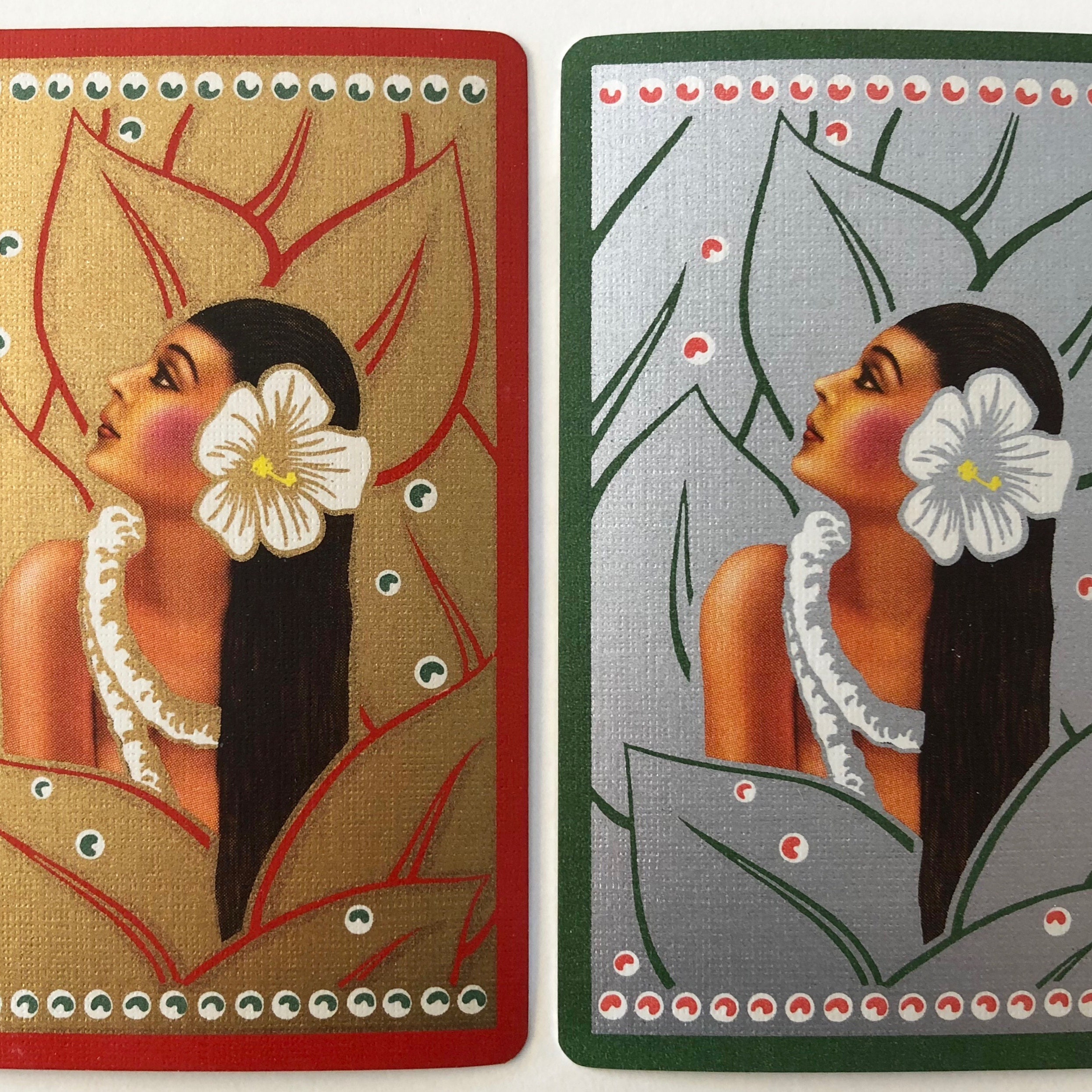 Deco Lady Fairy Named Herringbone Finish Vintage Swap Playing Card ...