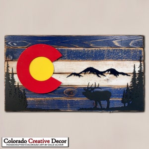 Colorado Wood Flag 13x23 Colorado Wall Art Colorado Gift - Etsy