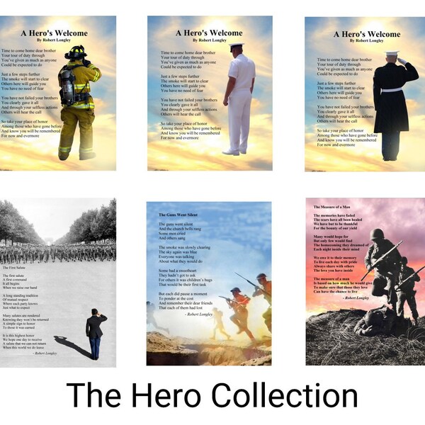 A Hero's Welcome Marine Corps Memorial Poem Printable - Etsy UK