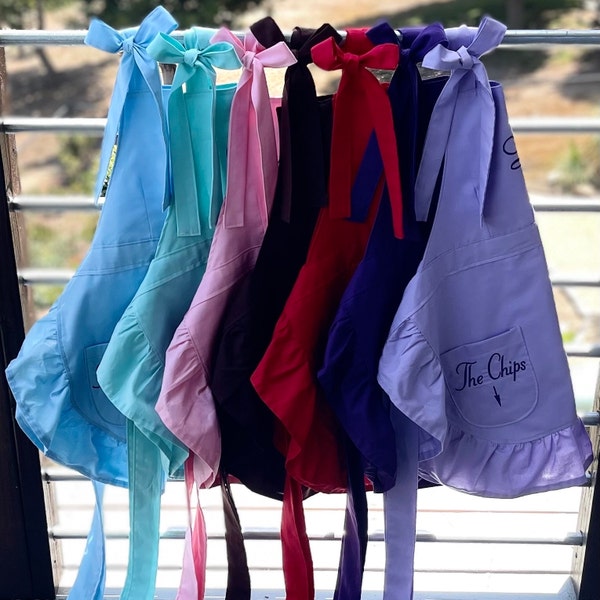 Handmade Personalized Apron, Bride, Wedding Apron, Bride Apron, Womens ...