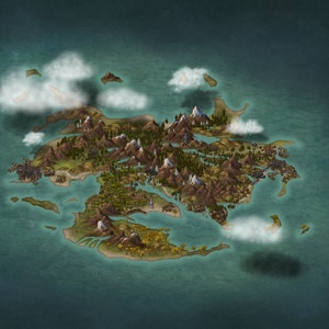 CUSTOM MAP RPG Individual Map or World Sets. Fantasy Role Playing Game ...