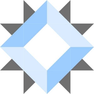 Diamond Stars Quilt Pattern PDF Download Modern Quilt - Etsy