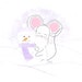 Printable Clipart Cute Baby Bunny Cloud Stars PNG - Etsy UK