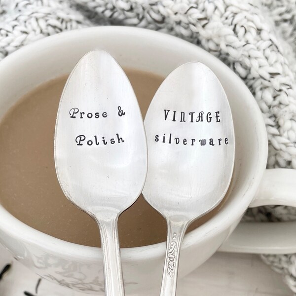 Alice in Wonderland Tea Party, Hand Stamped Teaspoons, Tea Party Favors ...