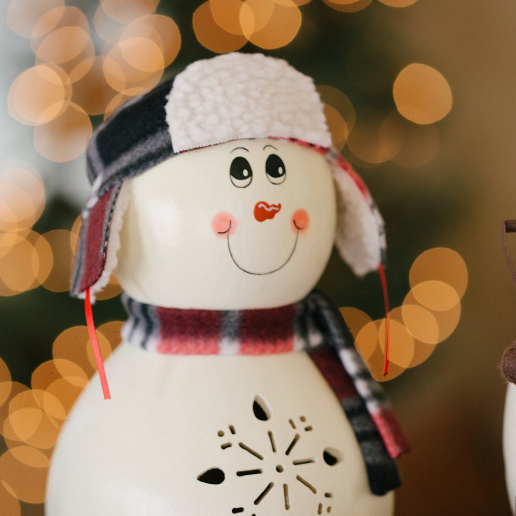 Hand Crafted Lighted Gourds by OutOfOurGourdCo on Etsy