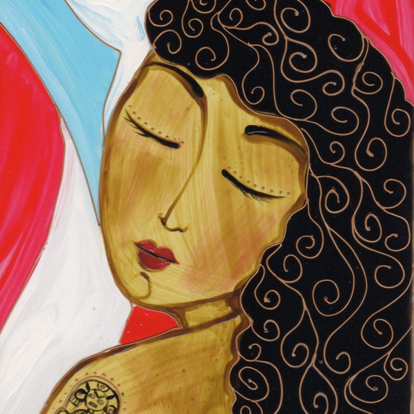 Atabey Taino Goddess Original Painting Taino Symbol of Puerto Rico ...