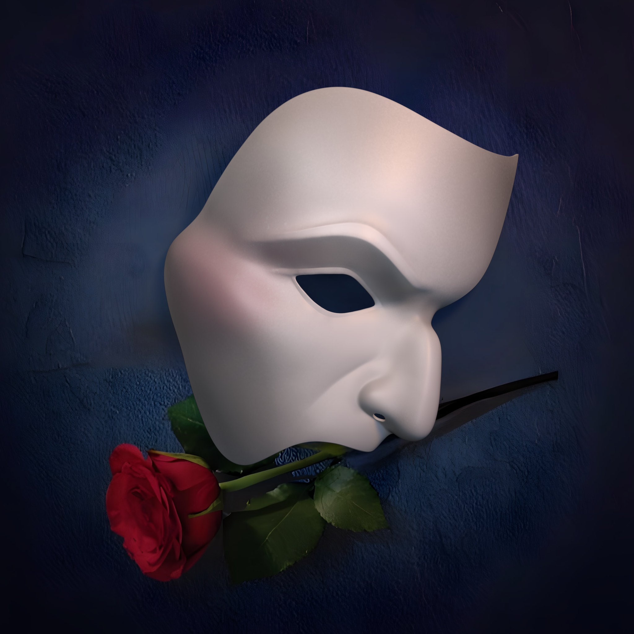Phantom Of The Opera Rose And Mask