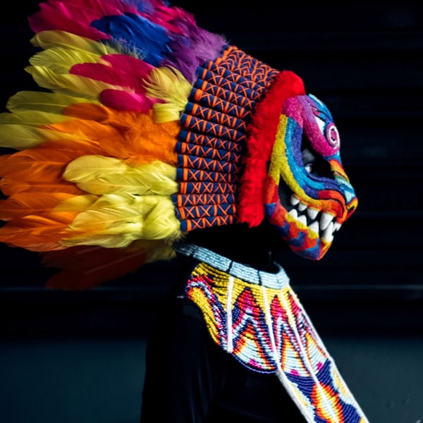 Hand Beaded Skull Mask. Day of the Dead Mask. Masquerade Mask. Mask for ...