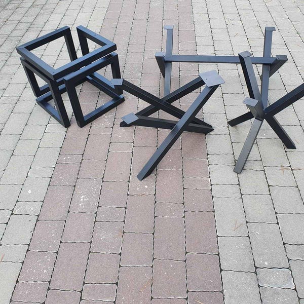 Unique Coffee Table Base for ROUND Table Top, Industrial Table Legs ...