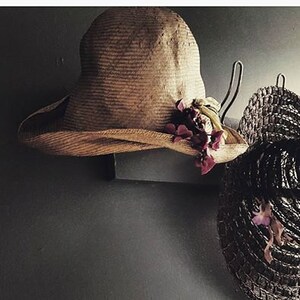 Seagreen Squashed Peachbloom Hat With Vintaged Grosgrain - Etsy