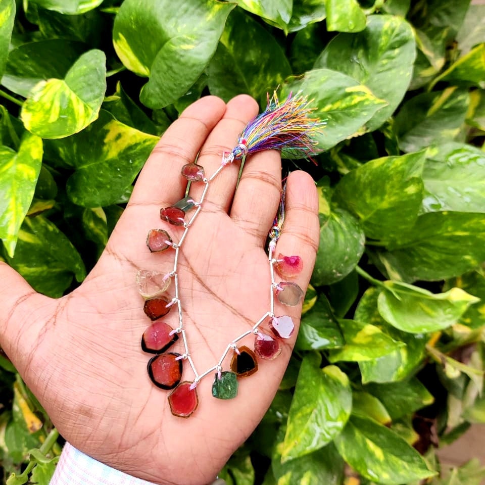 11 Pcs,Geniune Crystal Cut Slice Carved Strands,Natural Crystal Fancy ...