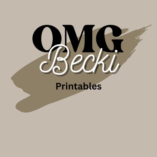 OMGBeckiPrintables - Etsy
