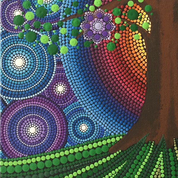 Hand Painted Dot Mandala Rock Painted Mandala Stone Mandala Dot ...