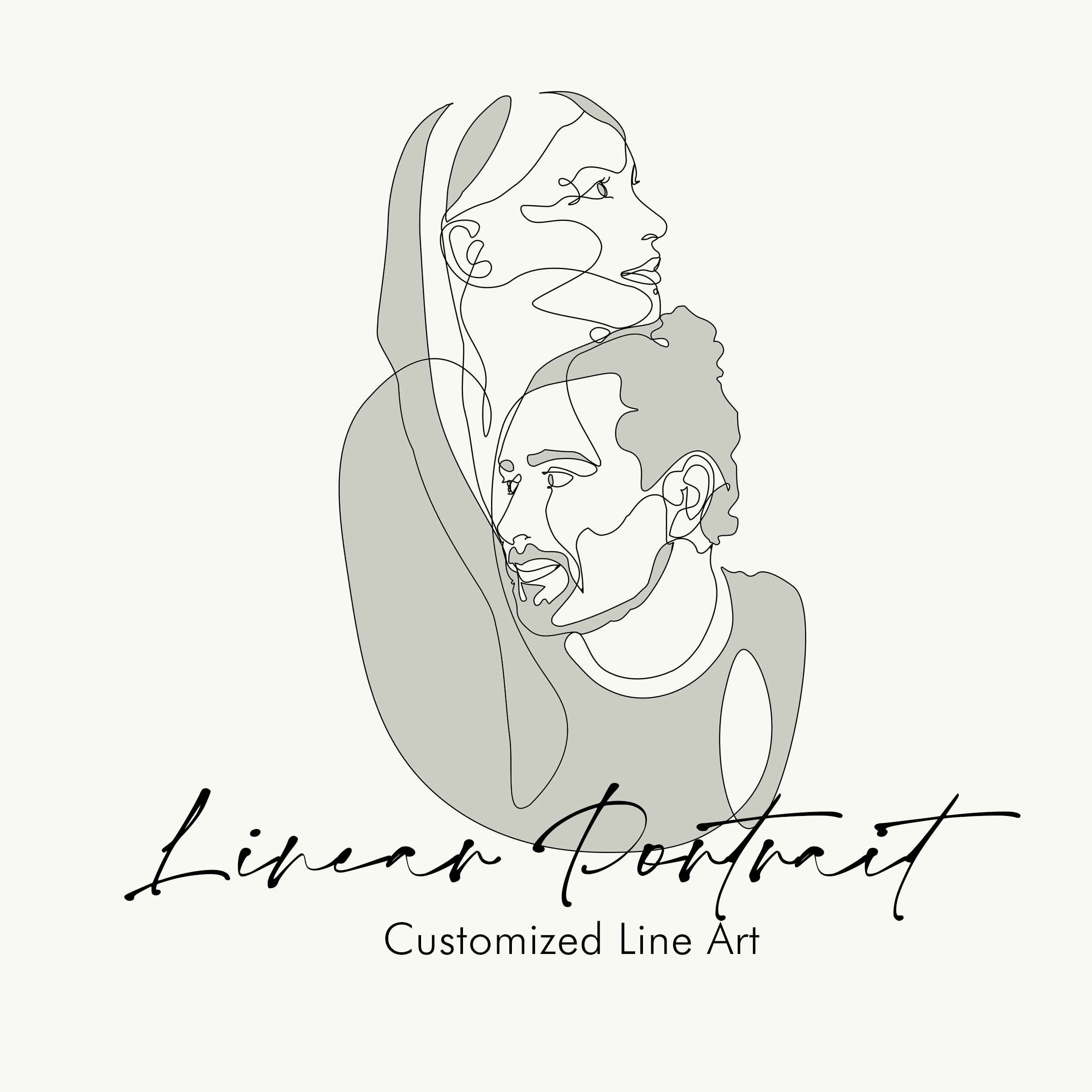 LinearPortrait - Etsy