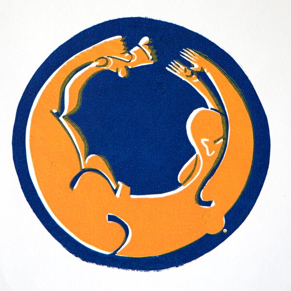 Humans No. 5. Simple Line Drawing. Graphic Art. Posca Pen Drawing. Wall ...