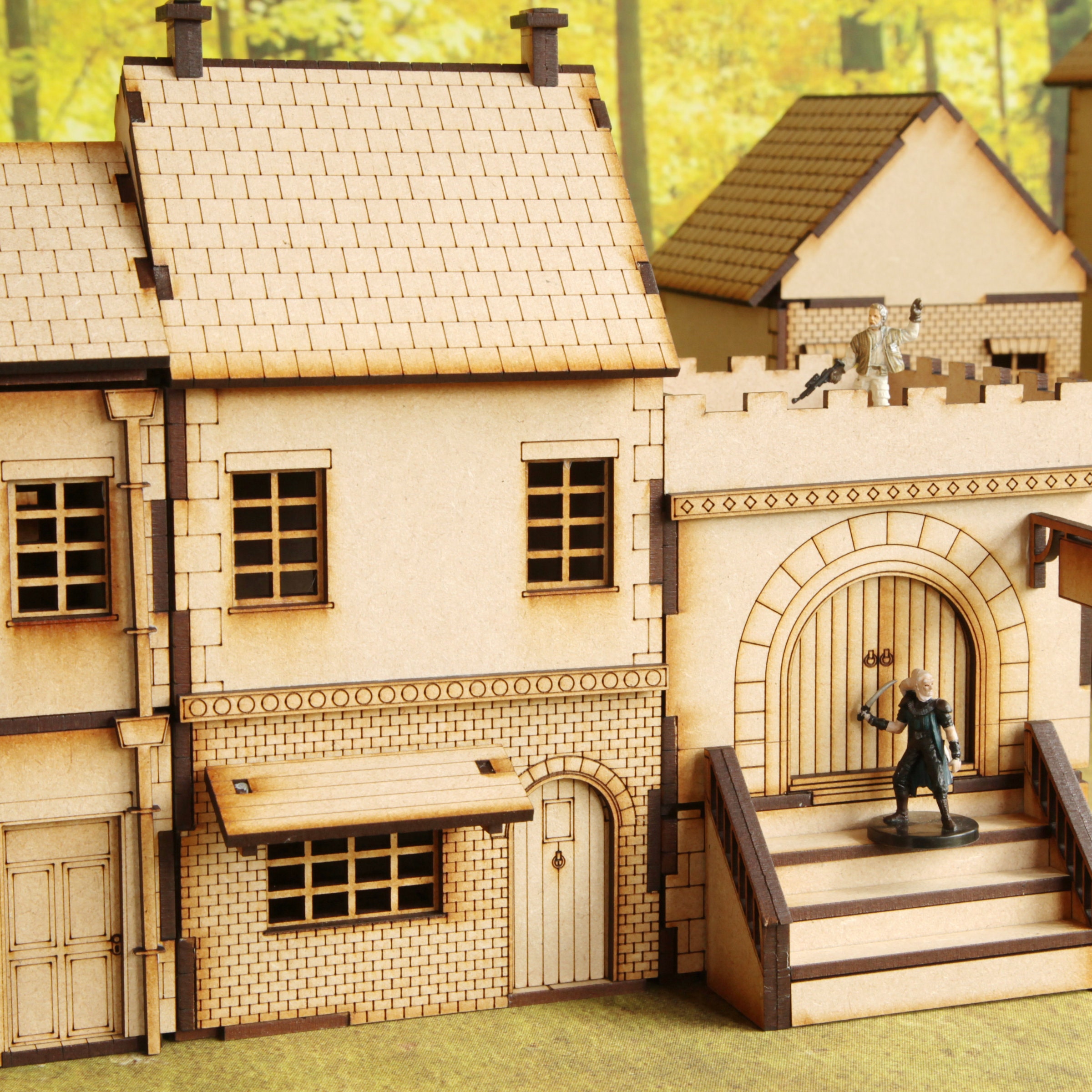 Toys & Games Board Games Games & Puzzles 3 French Rural Buildings 28mm ...
