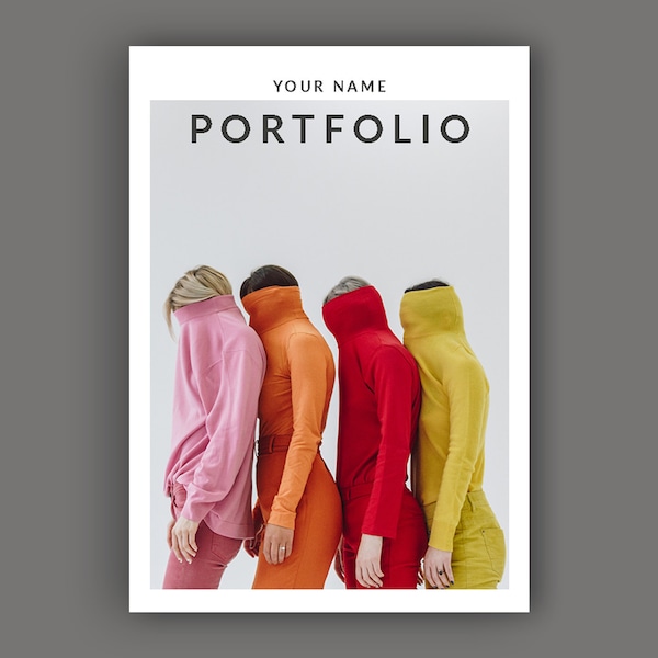 Colorful Portfolio Layout Portfolio Template Brochure Template Book ...