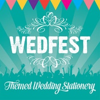 Wedfest Festival Wedding Ticket Invitations sample Pack Festival Bride ...
