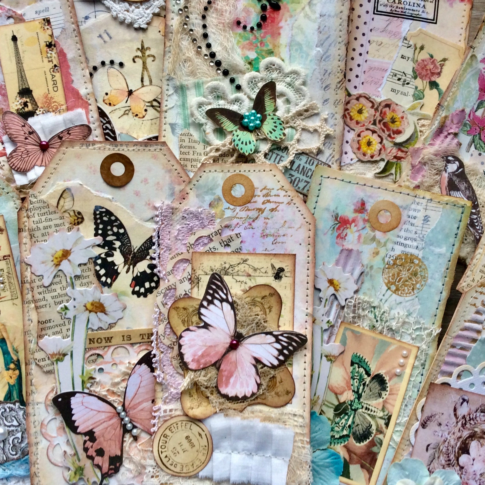 Handmade Junk journals and digital kits by AngelaKerrDesigns