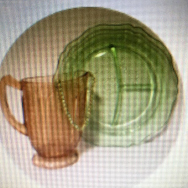 Pink Depression Sharon Butter Dish W/cover , Pink Cabbage Rose Butter ...