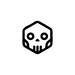 D20 Skull Geode 33mm Dice Sharp Edge, D&D Dice Set for Dungeons and ...