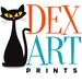 Cat Art Prints Wedding Gifts Mid Century Modern Art by DexMex