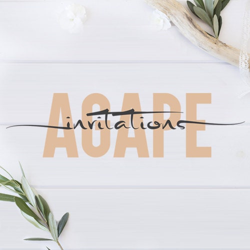AgapeInvitations - Etsy