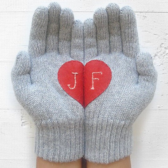 Valentine's Day Gift Unique Gloves Personalized by talkingloves