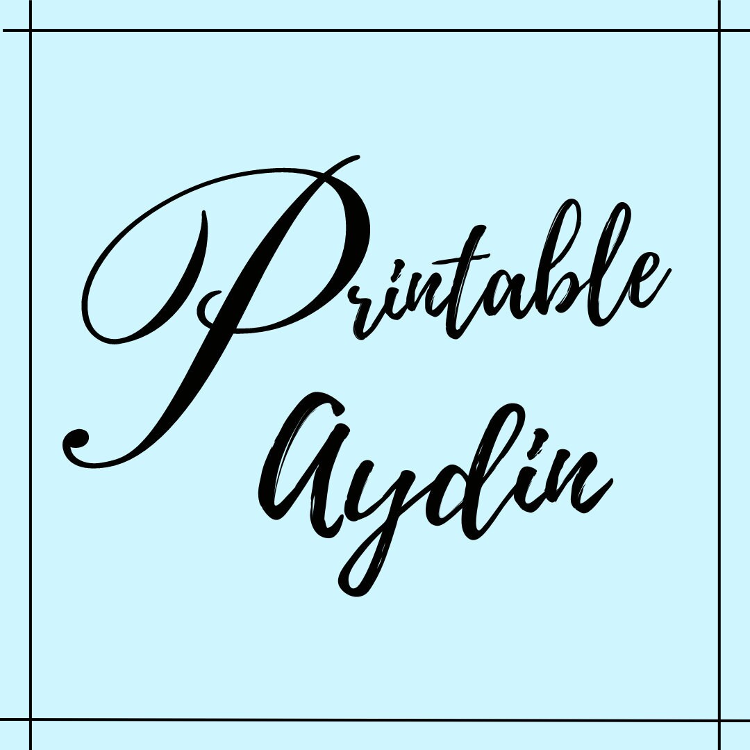 PrintableAydin - Etsy