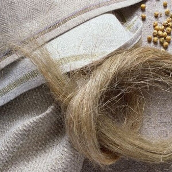 Natural Not Dyed Linen Fabric, QUITE HEAVY Linen, 260 GSM, Softened ...