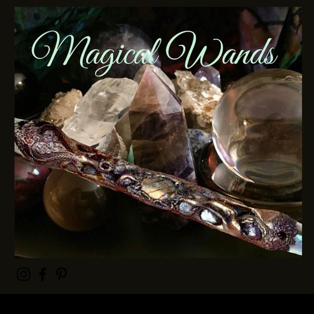 Unique Handcrafted Crystal Wands By Artist by MagicalCrystalWands