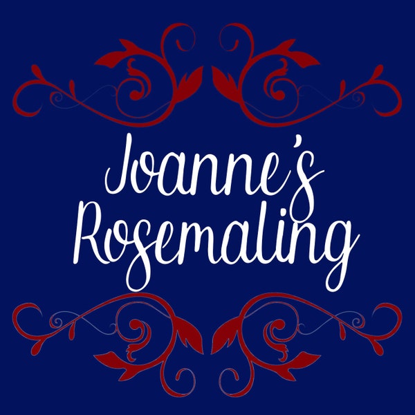 Norwegian Pouting Stool, Blue & Red Telmark Rosemaling, Handpainted ...