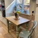 Rustic Narrow Farmhouse Table - Handcrafted Solid Wood Dining Furniture ...