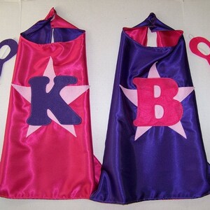SUPERHERO POWER CAPES, Single-sided With Emblem and Initial - Etsy