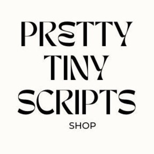 PrettyTinyScripts - Etsy