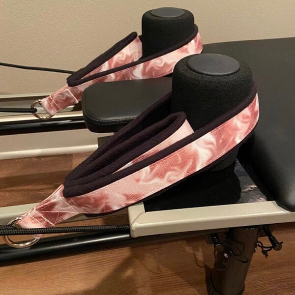 Set Double Loop Padded Pilates Straps, Reformer Double Loop Padded ...