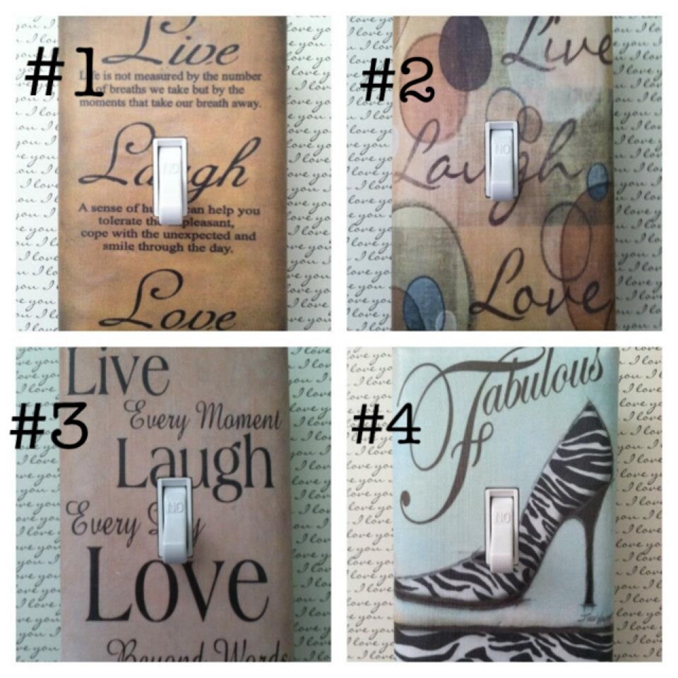 Custom Light Switch Plate Covers by BaumsBoutique on Etsy