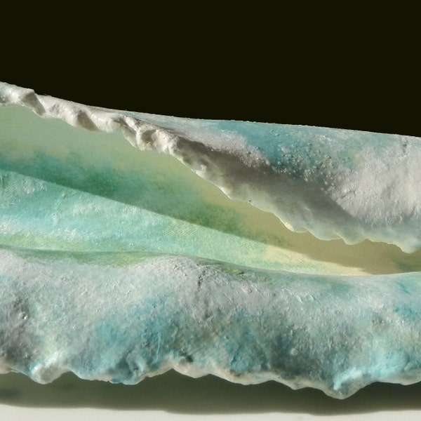 Decoupage Daisy Shell Ring Dish, Beach Decor, Shells, Decoupaged Shells ...