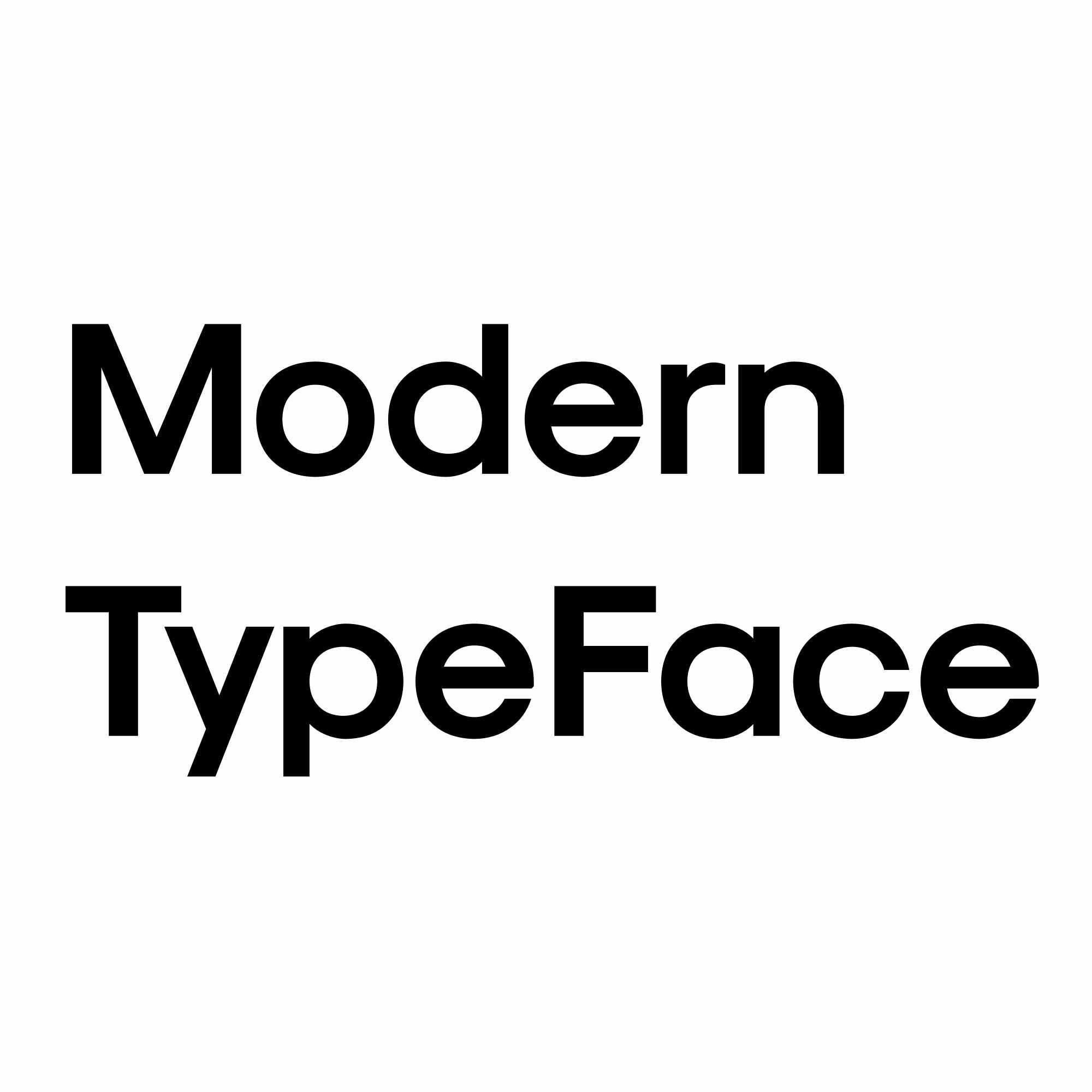 ModernTypeFace - Etsy