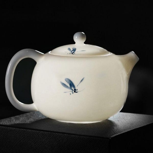 Mutton Fat Jade Fully Automatic Tea Set Creative Rotating Water Kung Fu ...