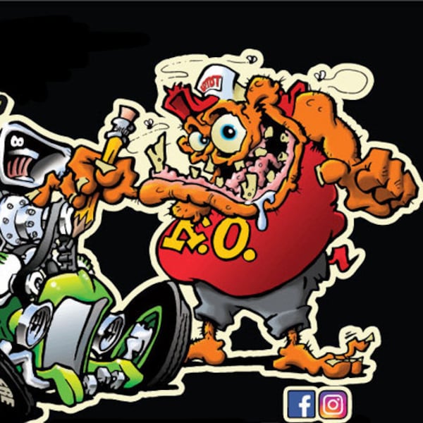 AMX Hot Rod Cartoon Art Print - Etsy