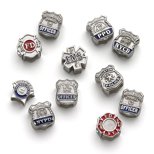 NYPD Shield Pendant Police Officer Sterling Silver - Etsy